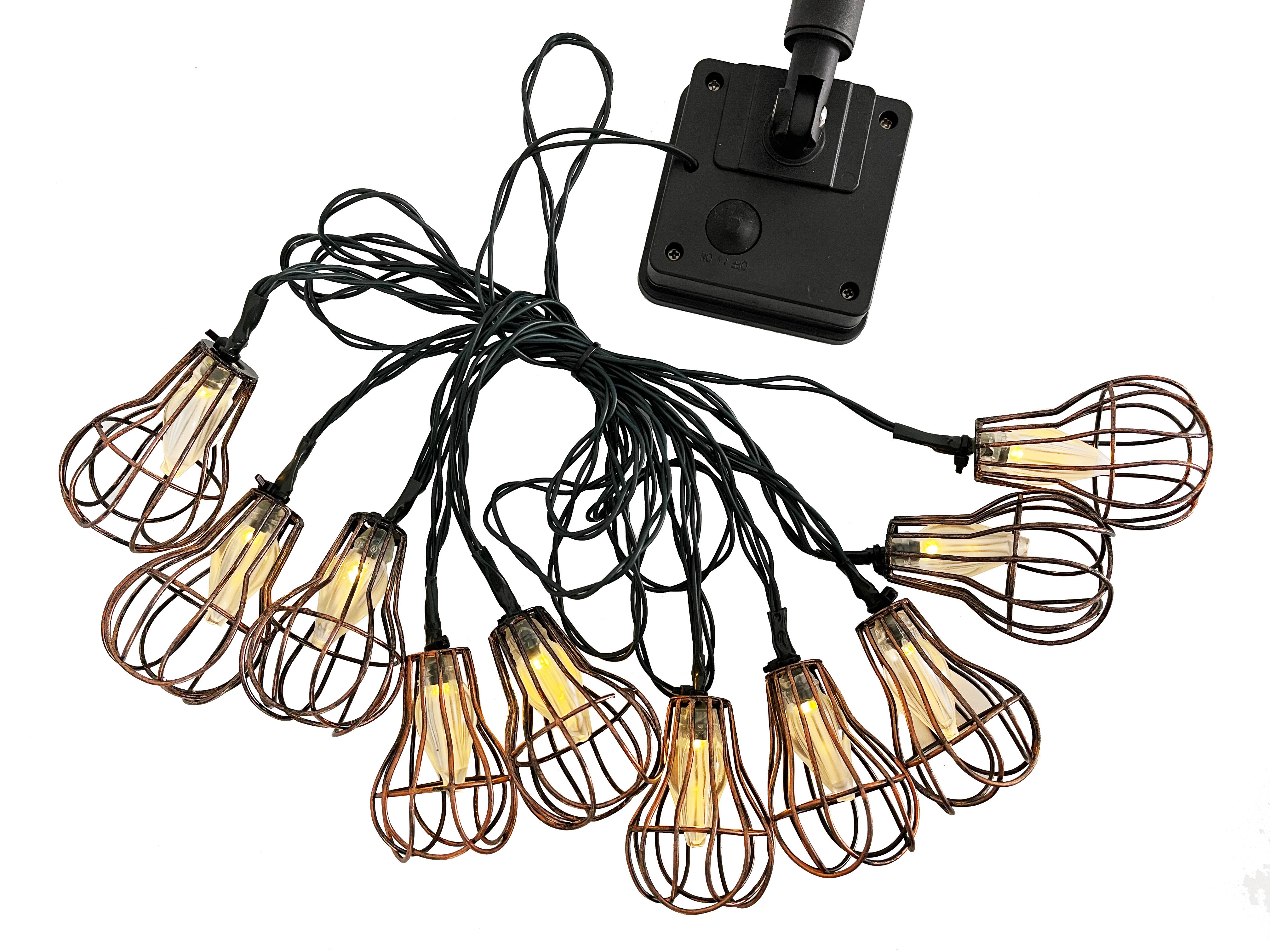 Arlmont & Co. Solar Metal String Lights | Wayfair