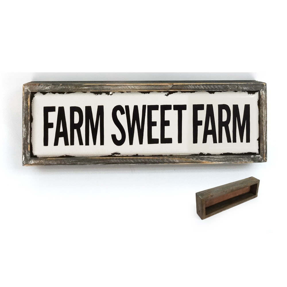 Gracie Oaks Farm Sweet Farm Wood Wall Décor | Wayfair