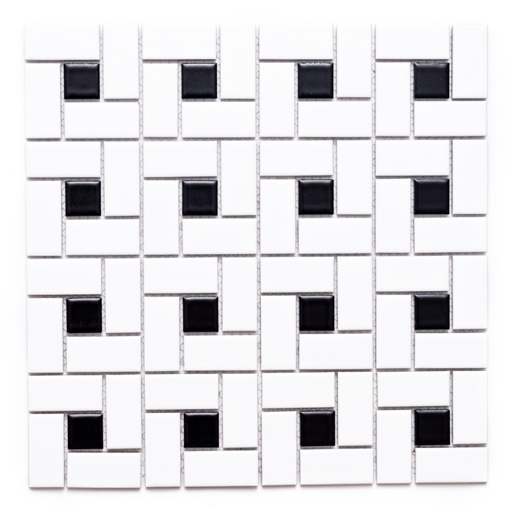 The Tile Life Helix 1" x 1" Porcelain Mosaic Tile & Reviews - Wayfair ...