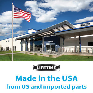 Lifetime Height Adjustable Portable Basketball Hoop (46" Polycarbonate ...