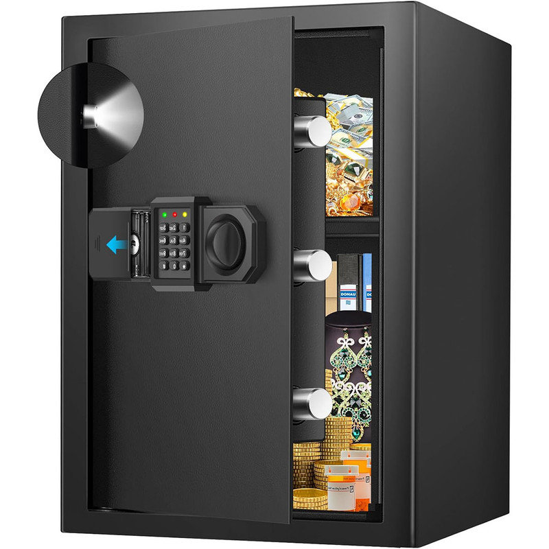 DEBLIT Digital Fireproof Safes for Home, Home Safe with Programmable ...