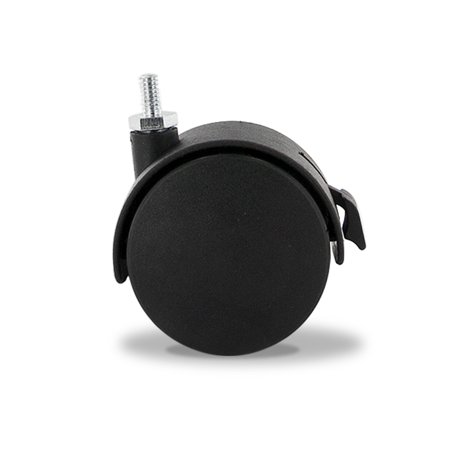 Outwater 2-3/8in Black Swivel Hooded Hercules Twin Wheel Caster with ...