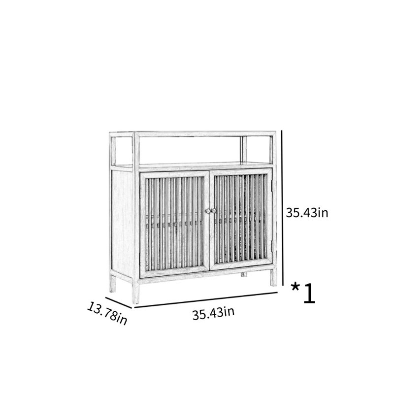 Atta Avenue Simple Zen Two Door Accent Cabinet | Wayfair