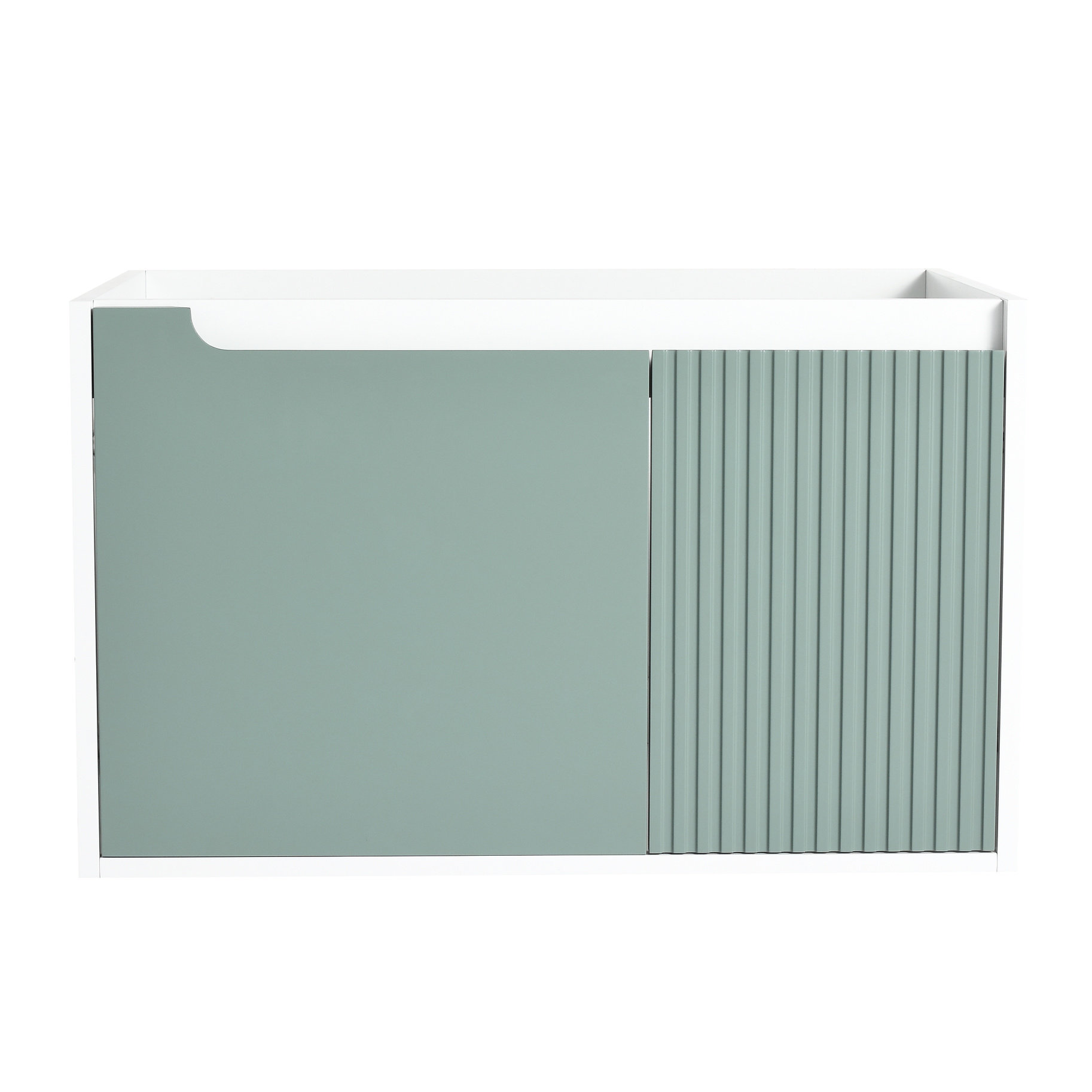 Hokku Designs 32'' Bathroom Vanity With Stainless Steel Hinges And Mint ...
