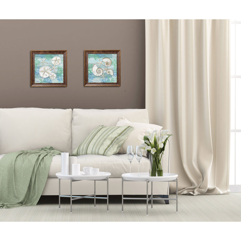 Highland Dunes " Watercolor Beach Décor Shell, Sand Dollar & Starfish ...