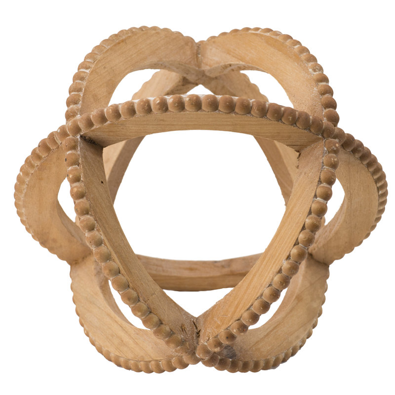 Delaney Decorative Ball Table Accent with Bead Trim & Reviews | Birch Lane