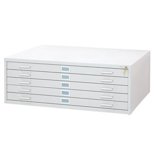 Safco Products Company Five-Drawer Flat File Filing Cabinet & Reviews ...