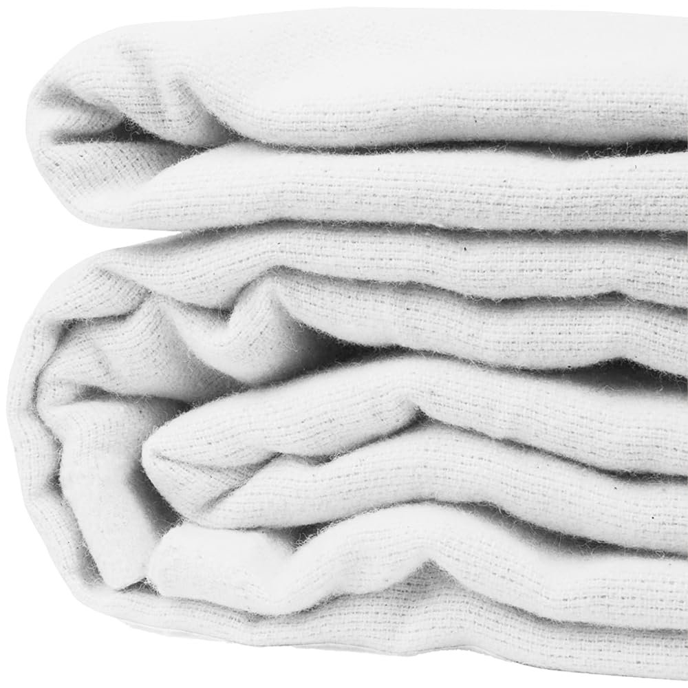 FAST APPLIANCES LLC Hospital Blankets Twin Size 100% Cotton Thermal ...