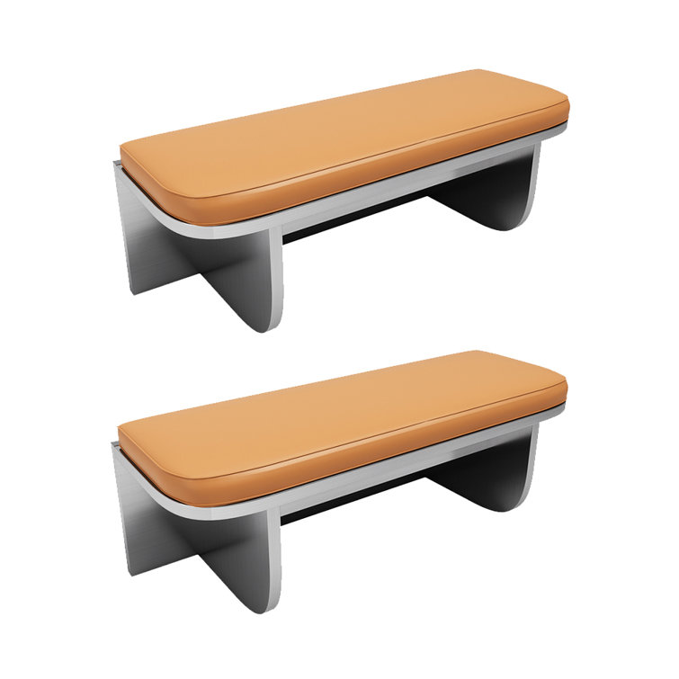 Canadian Linen Modern industrial style cafe restaurant bench | Wayfair