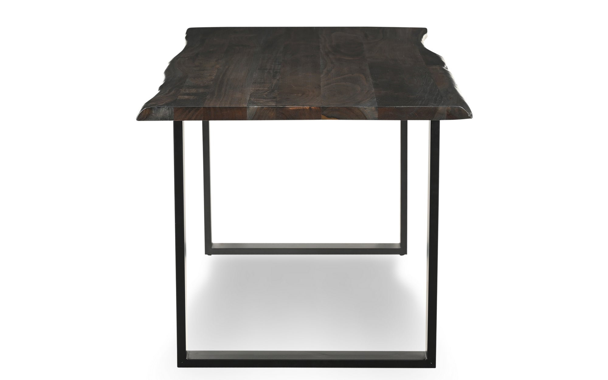 Borough Wharf Solid Acacia Wood Manhattan Dining Table With Metal Legs ...