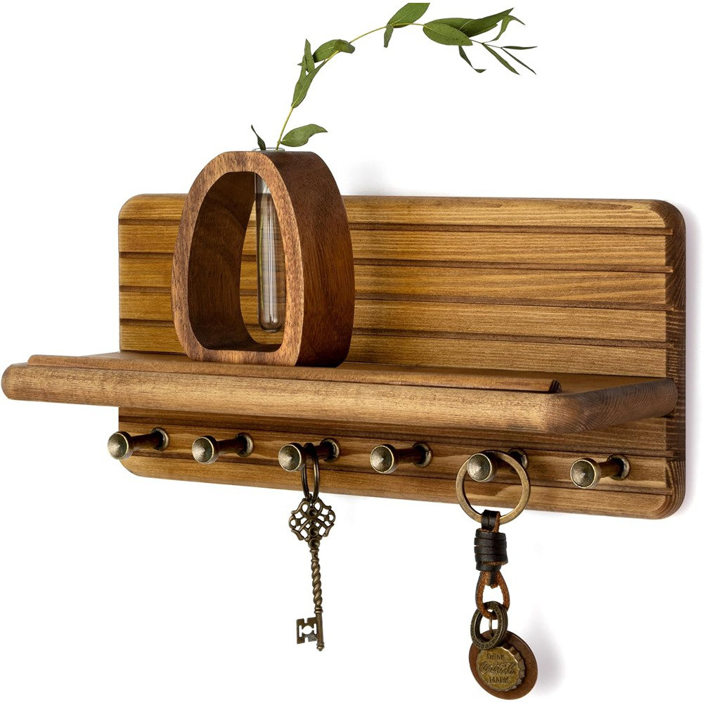 Millwood Pines Farmhouse Key Holder Wall Mount For Home Decor ...