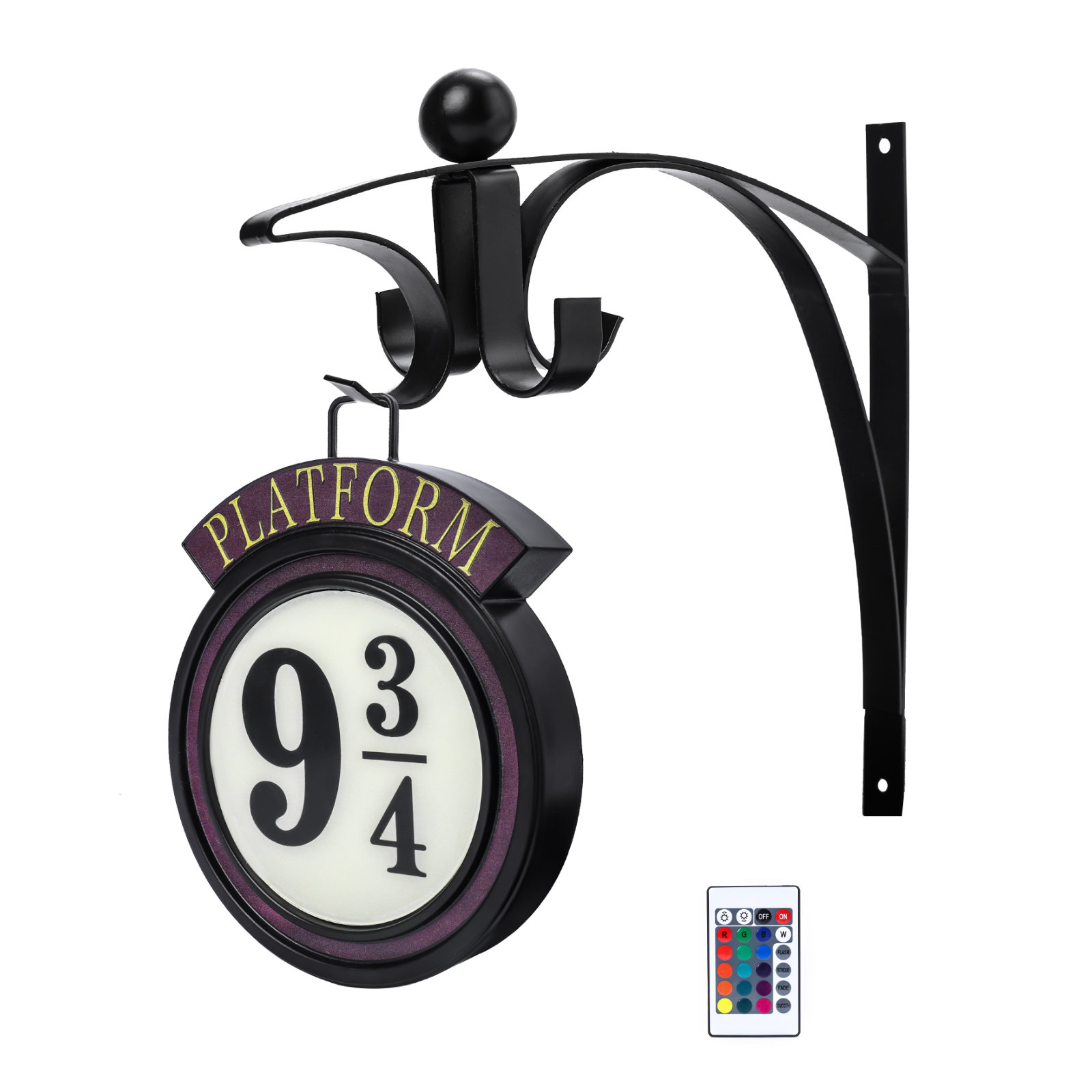 HEDAQI Vintage Hanging 9 3/4 Night Light Movies Metal Wall Hanging ...