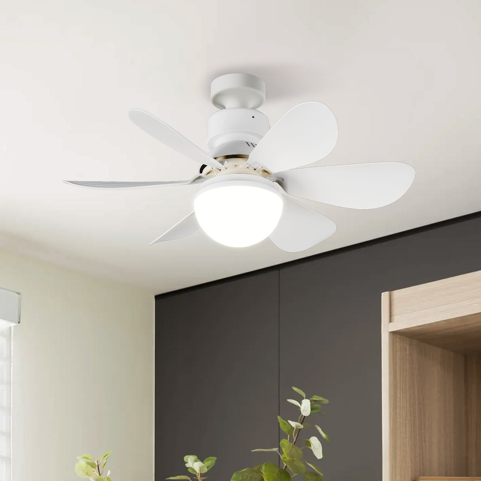 Wrought Studio™ Morgandy E26 Socket Ceiling Fan Strip Light with 1000 ...