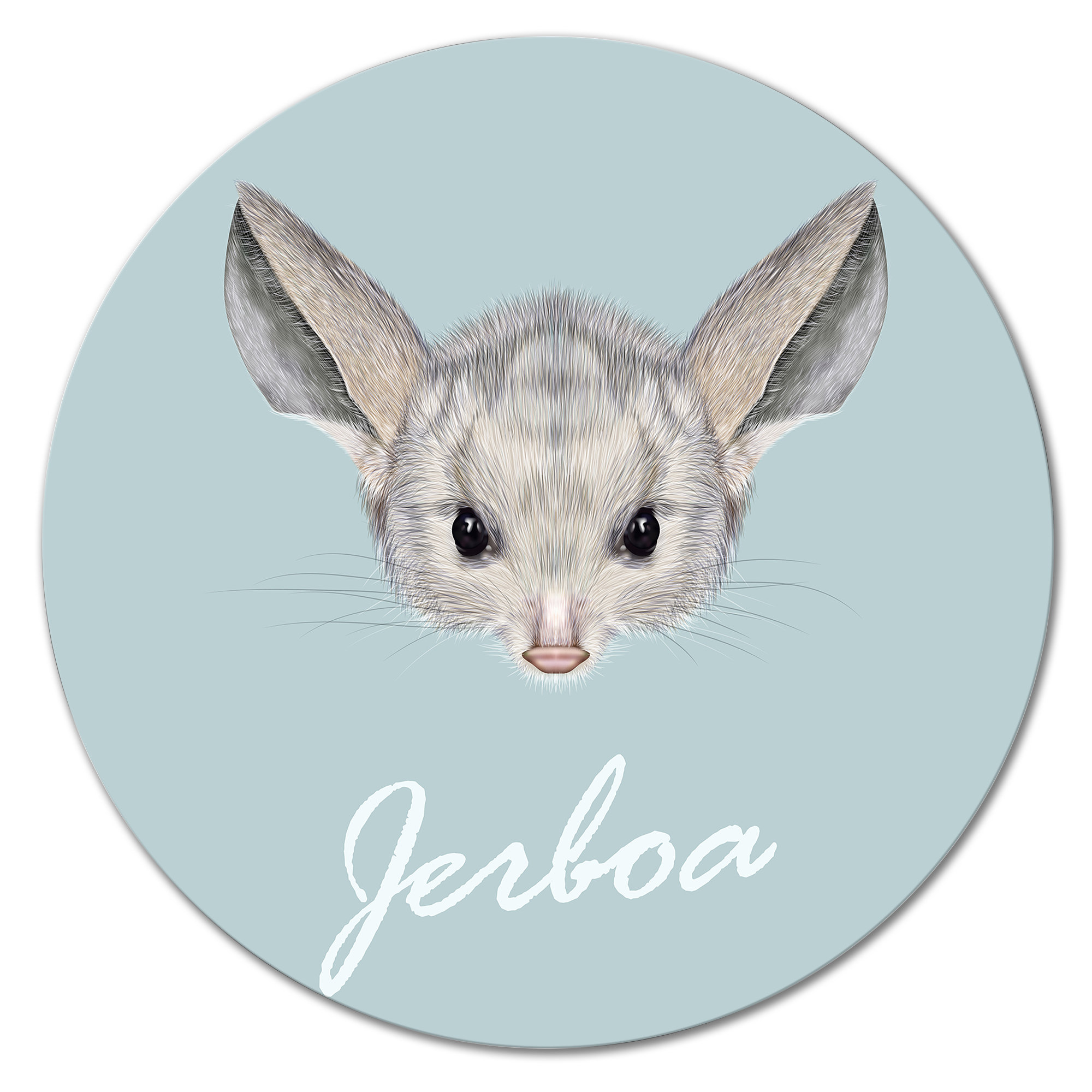 Trinx Portrait Of Jerboa On Metal Print | Wayfair