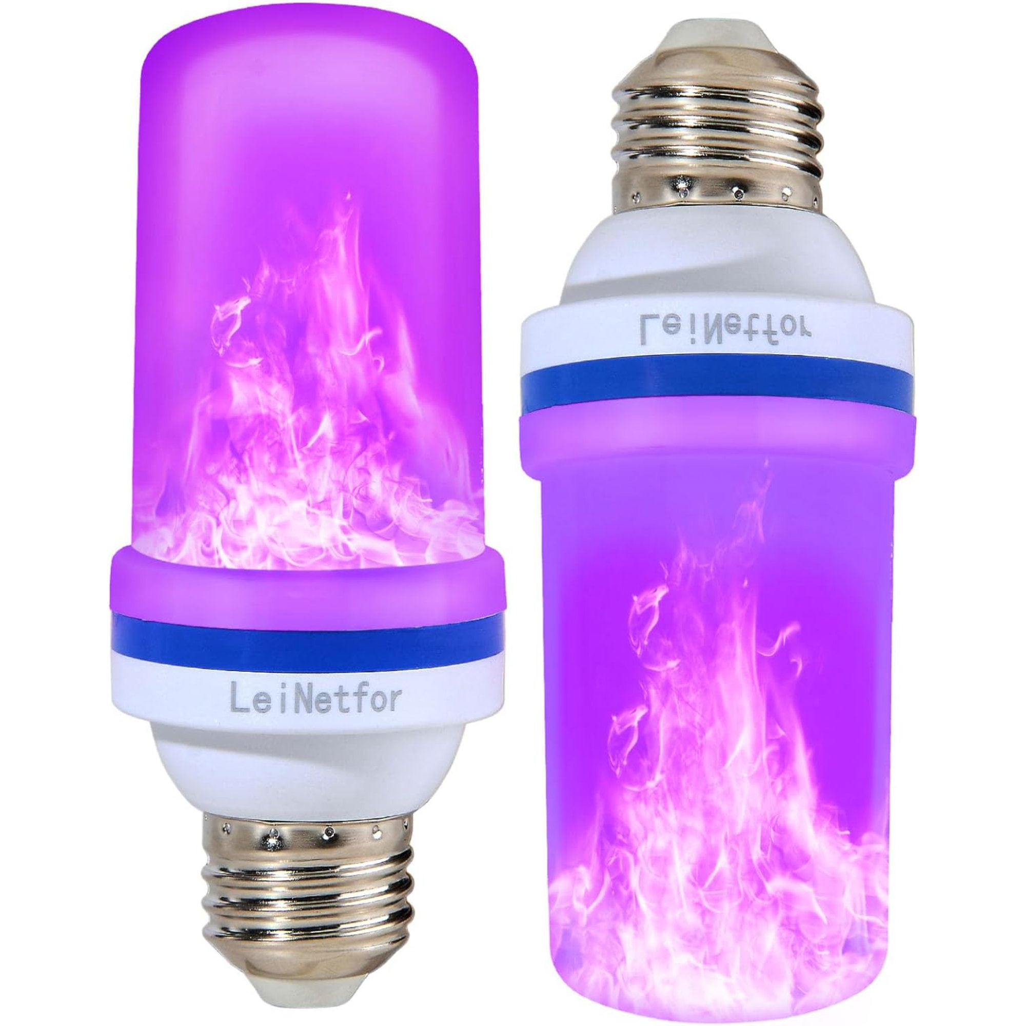 The Holiday Aisle® Smaller LED Purple Flame Light Bulbs - 3W Halloween ...