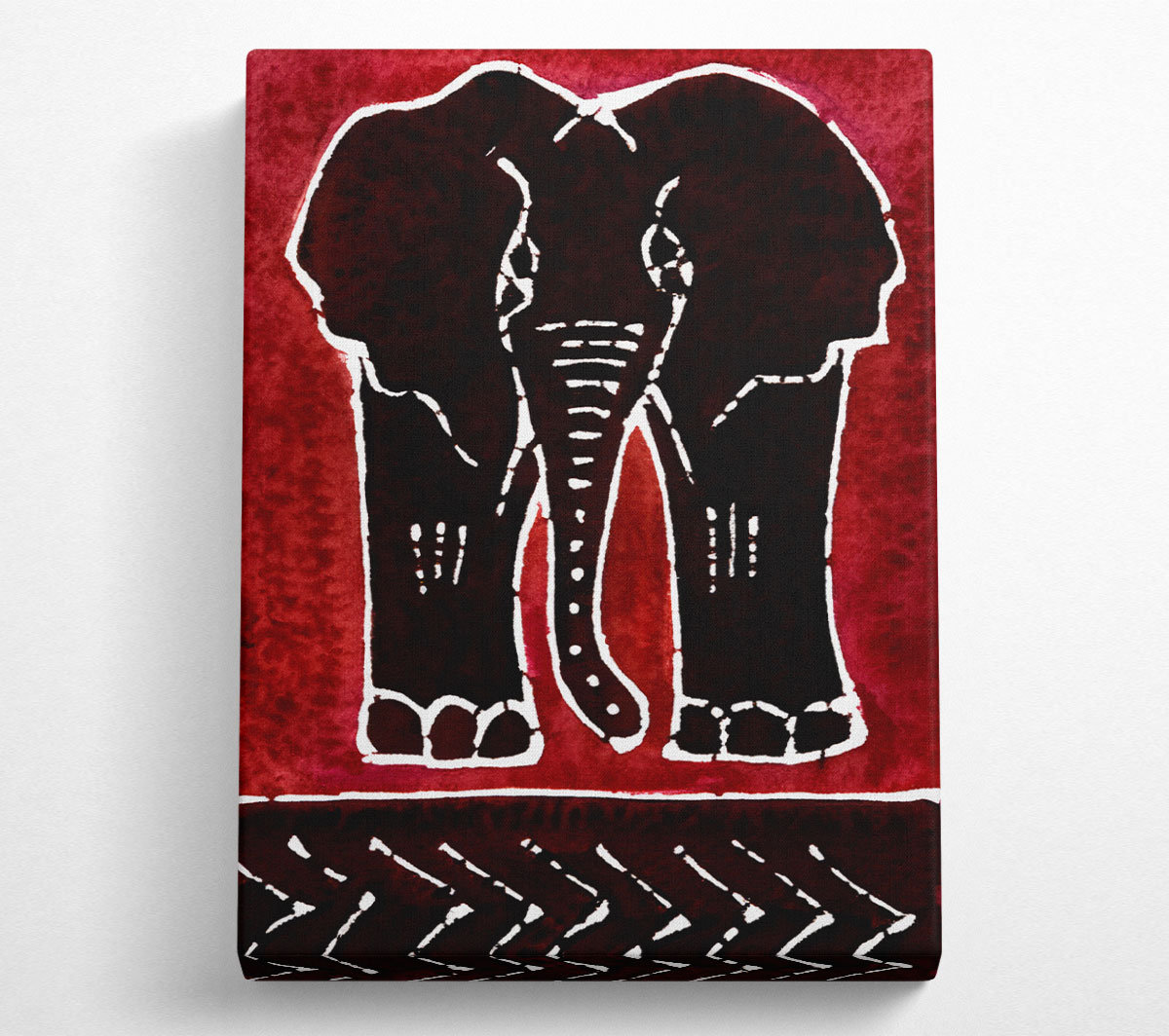 Latitude Vive Aboriginal Red Elephant - Print | Wayfair.co.uk
