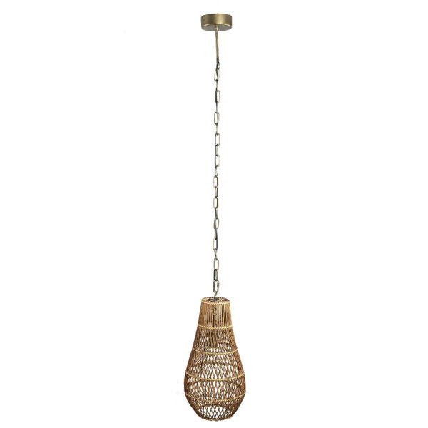 Bay Isle Home Alirah 1 - Light Natural Pendant | Wayfair.co.uk
