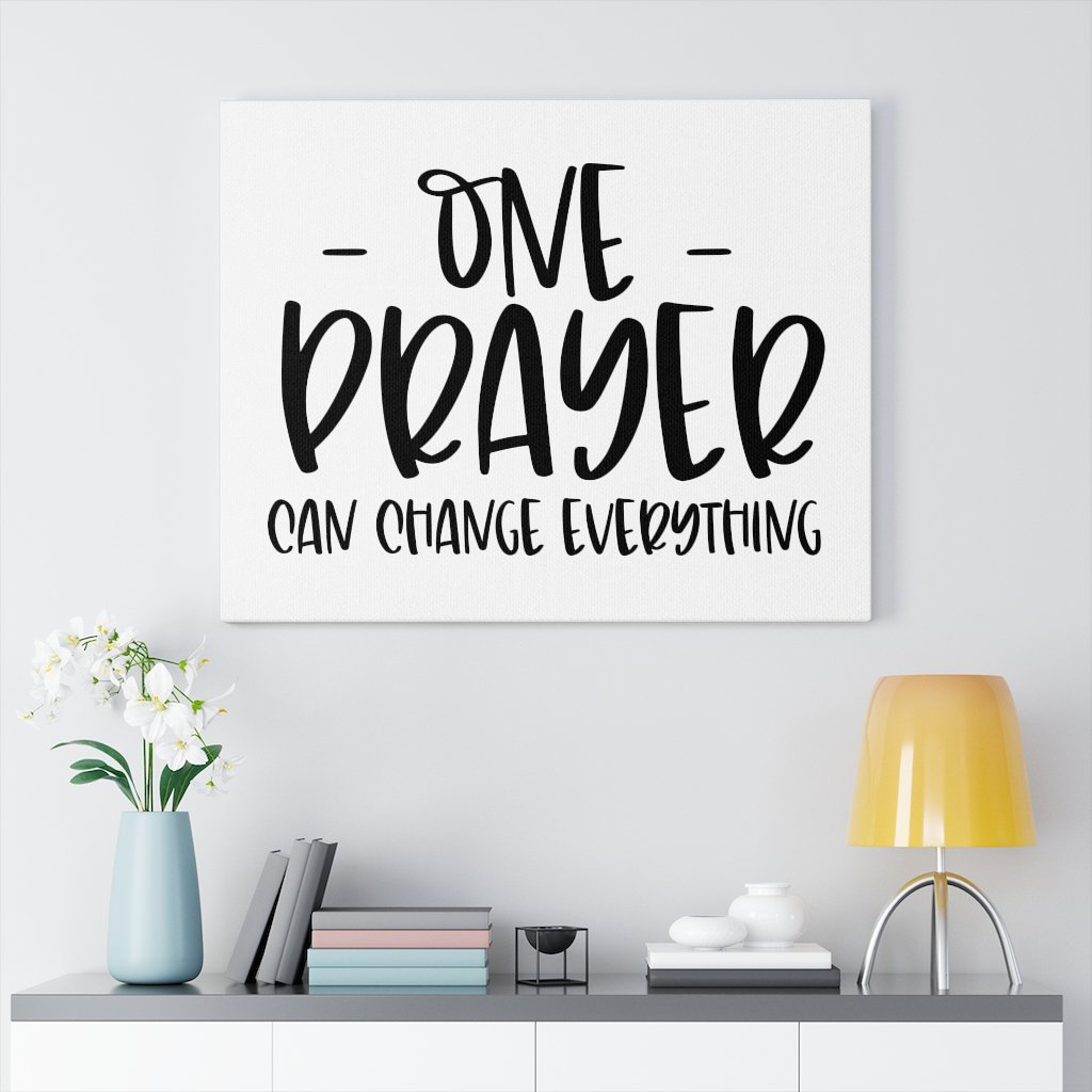 Express Your Love Gifts Scripture Canvas One Prayer Can Change ...