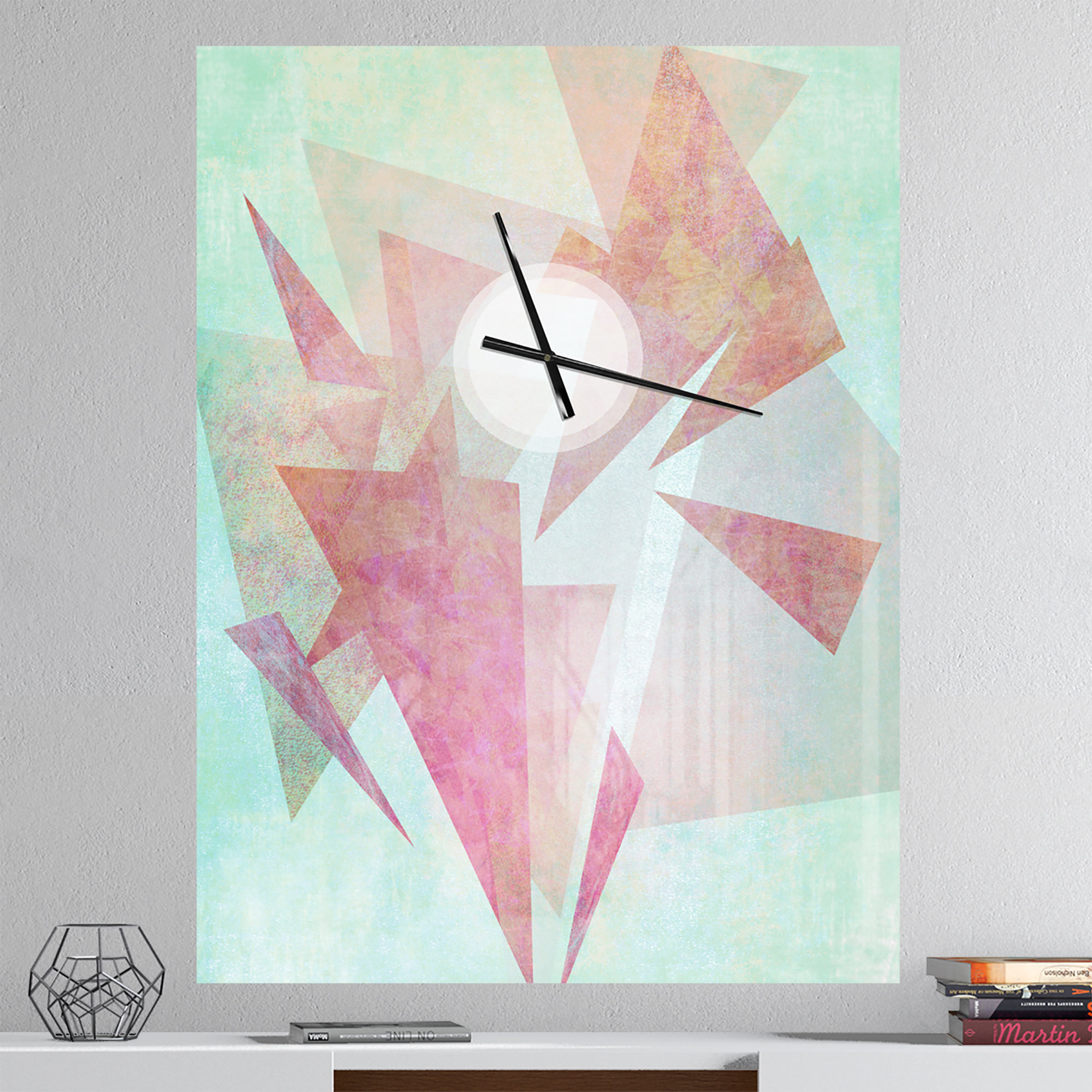 The Twillery Co.® Vintage Triangular - Farmhouse Wall Clock | Wayfair