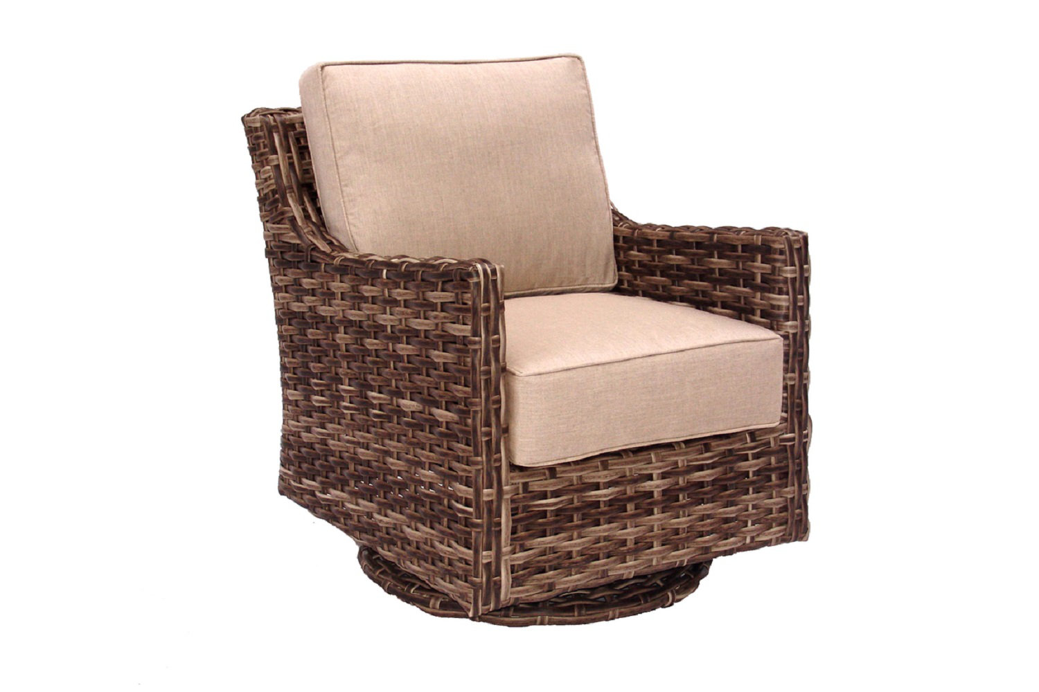 Erwin & Sons Erwin And Sons Torrence Swivel Glider W/ Cushion Caribou ...