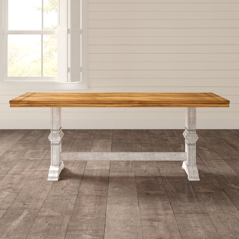 Three Posts™ Fortville Solid Wood Dining Table & Reviews | Wayfair