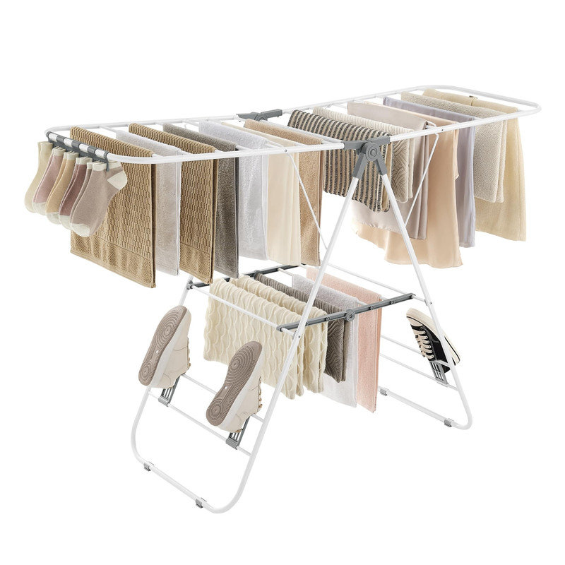 Rebrilliant Clothes Airer, Foldable Clothes Drying Rack, Clothes Horse ...