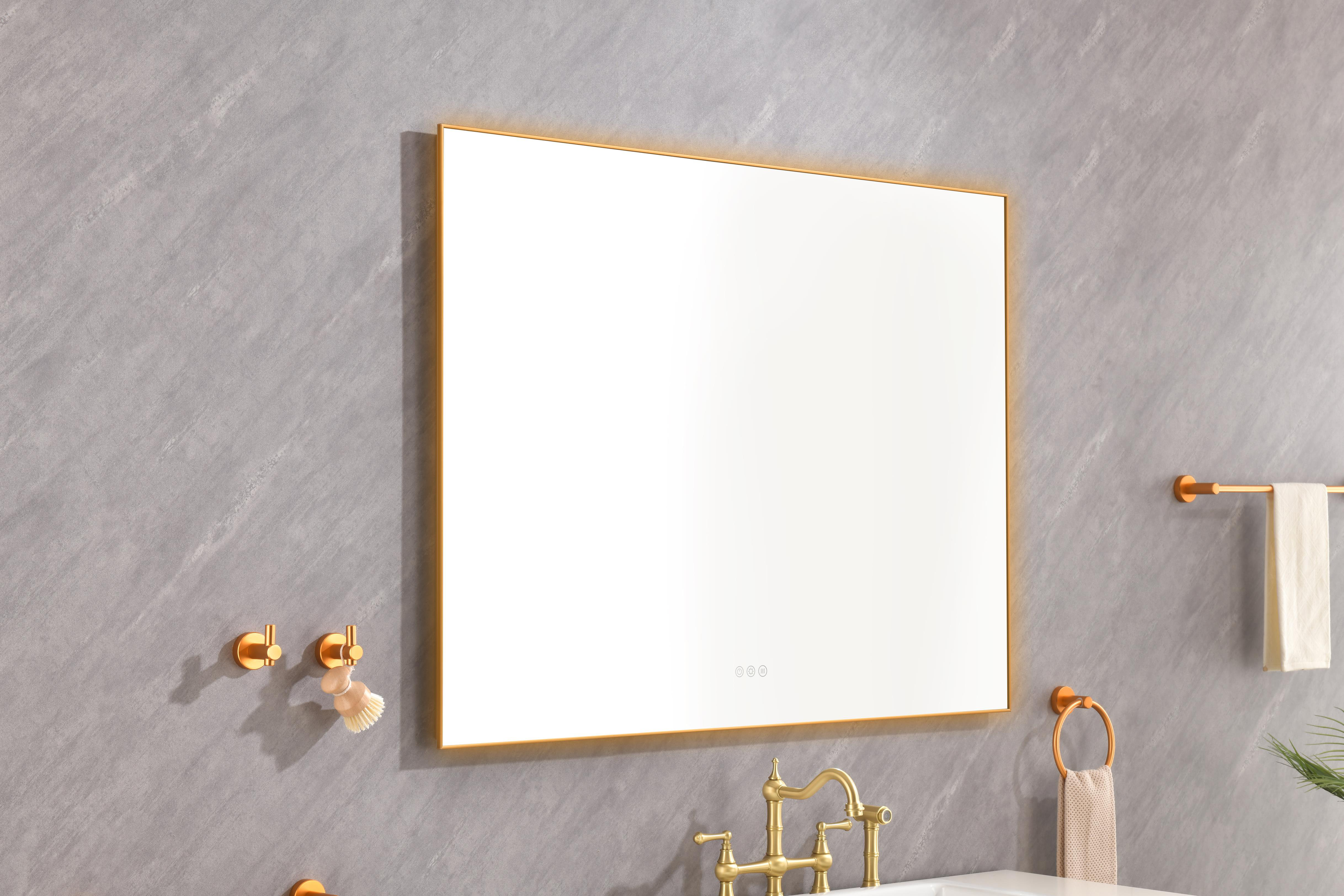 Latitude Run® 48Inch LED Mirror Bathroom Vanity Mirror with Back Light ...