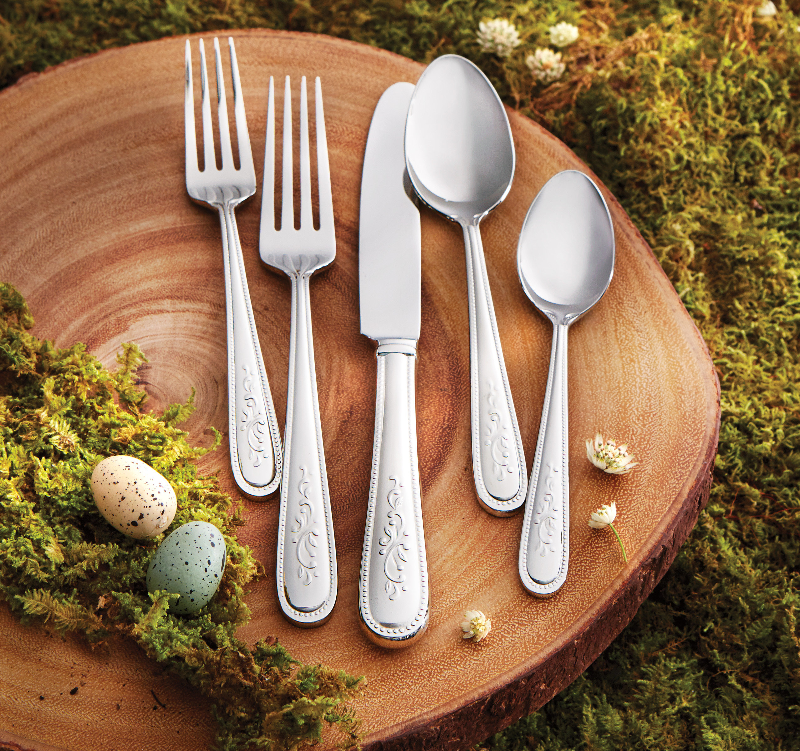 Lenox Opal Innocence 5 Piece Flatware Set, Service for 1 & Reviews - Wayfair Canada