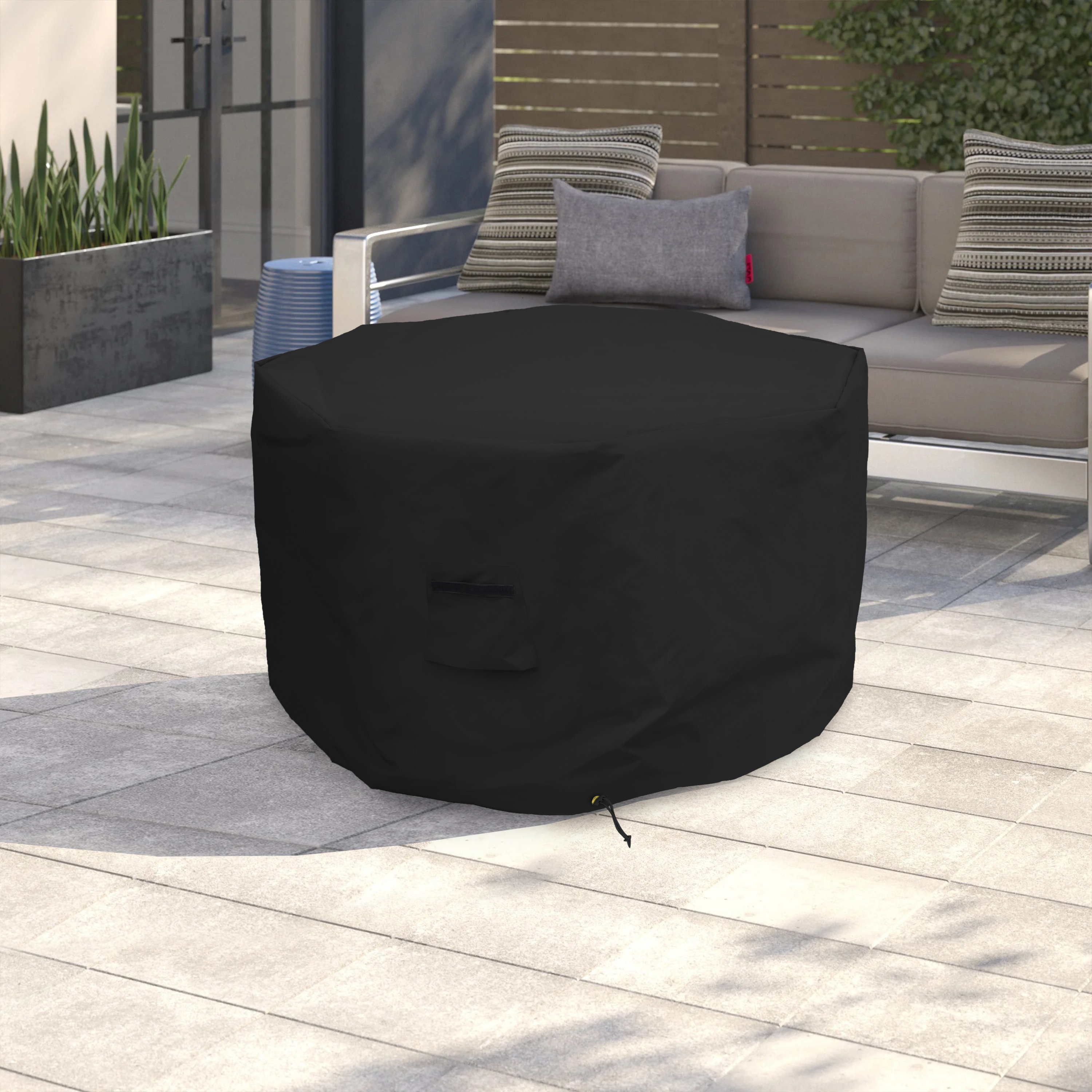 Arlmont & Co. High Density Multipurpose Outdoor Octagon Fire Pit Cover ...