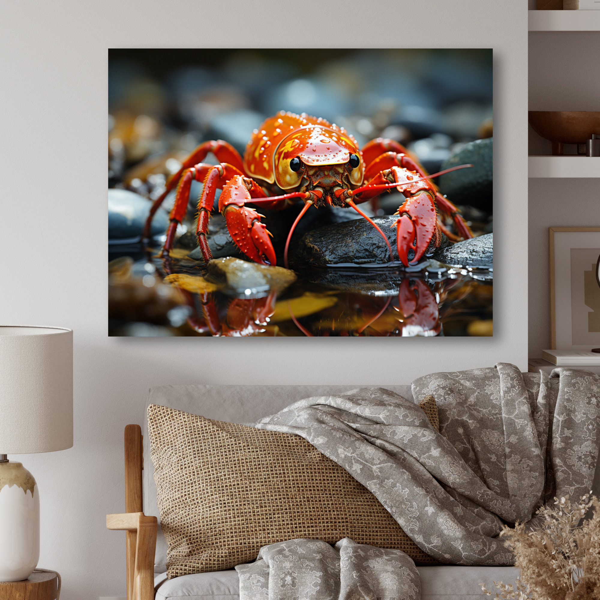 Ebern Designs Crayfish River Jewels - Print on Metal | Wayfair