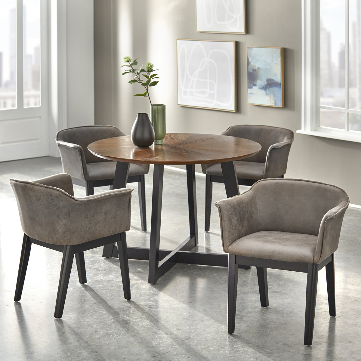 Red Barrel Studio® Gizele 4 - Person Dining Set & Reviews | Wayfair