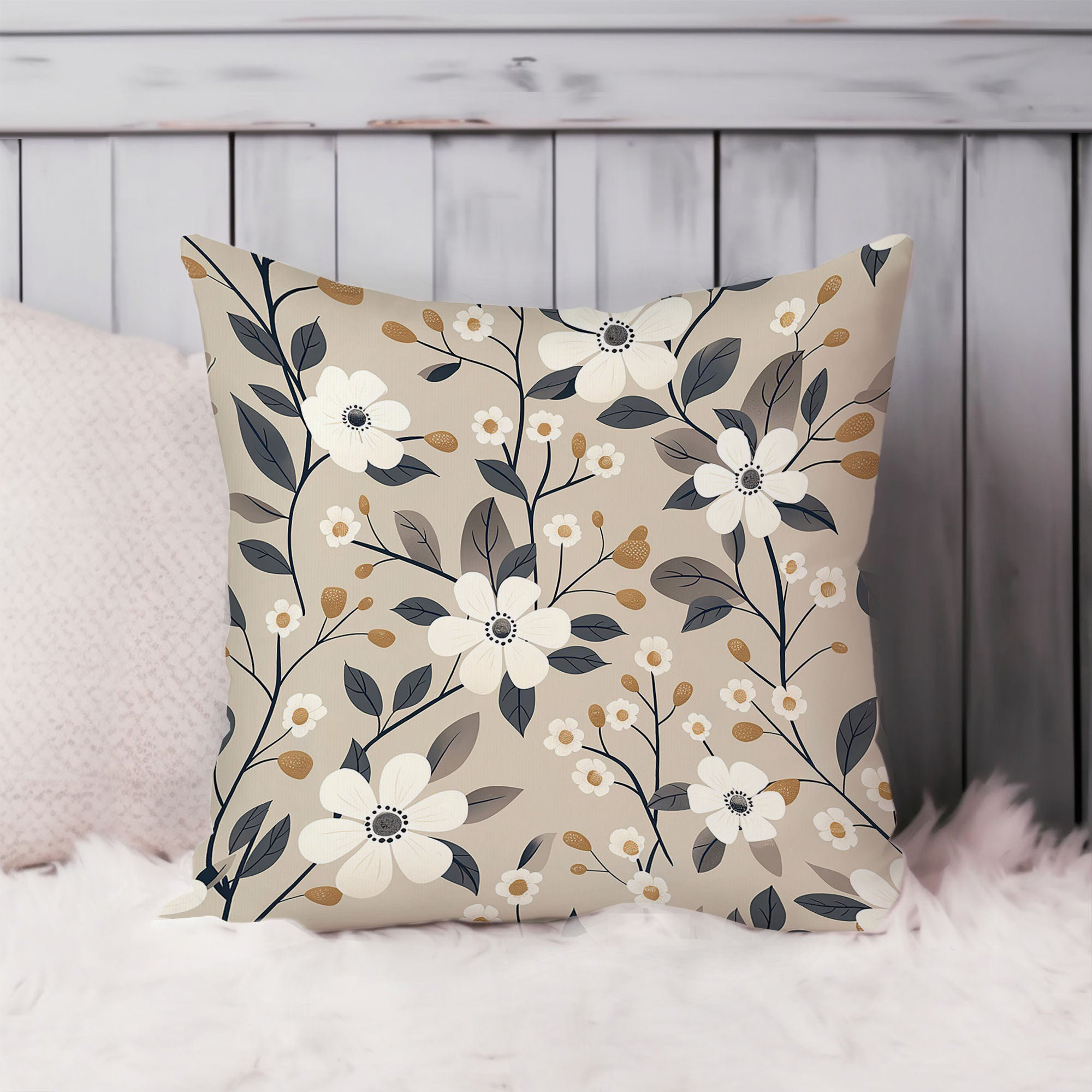Ethan Taylor Floral Muted Neutral Flowers IX | Wayfair