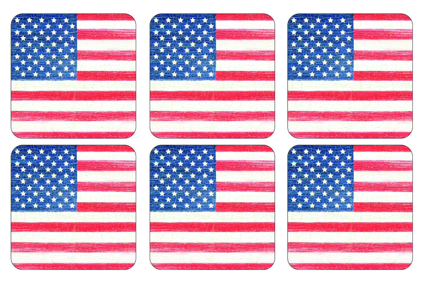 Pimpernel American Flag Coasters 4" X 4" | Wayfair