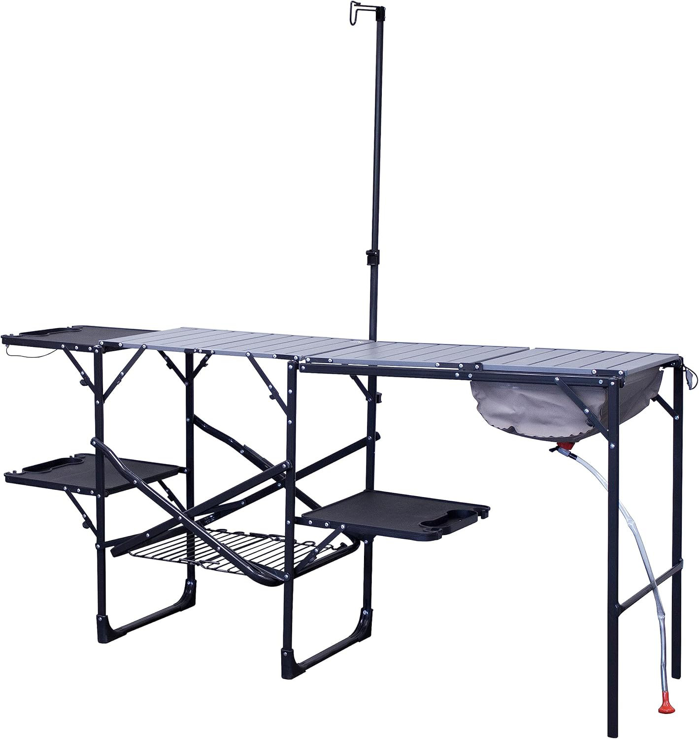 Arlmont & Co. Master Cook Station | Portable Folding Kitchen Table With ...