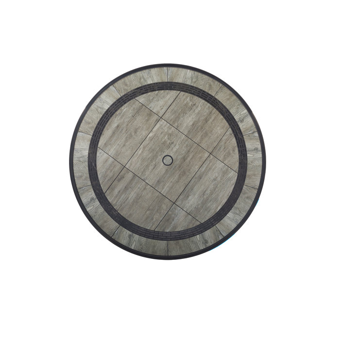 Red Barrel Studio® Miyona Round 48.03'' Outdoor Dining Table | Wayfair