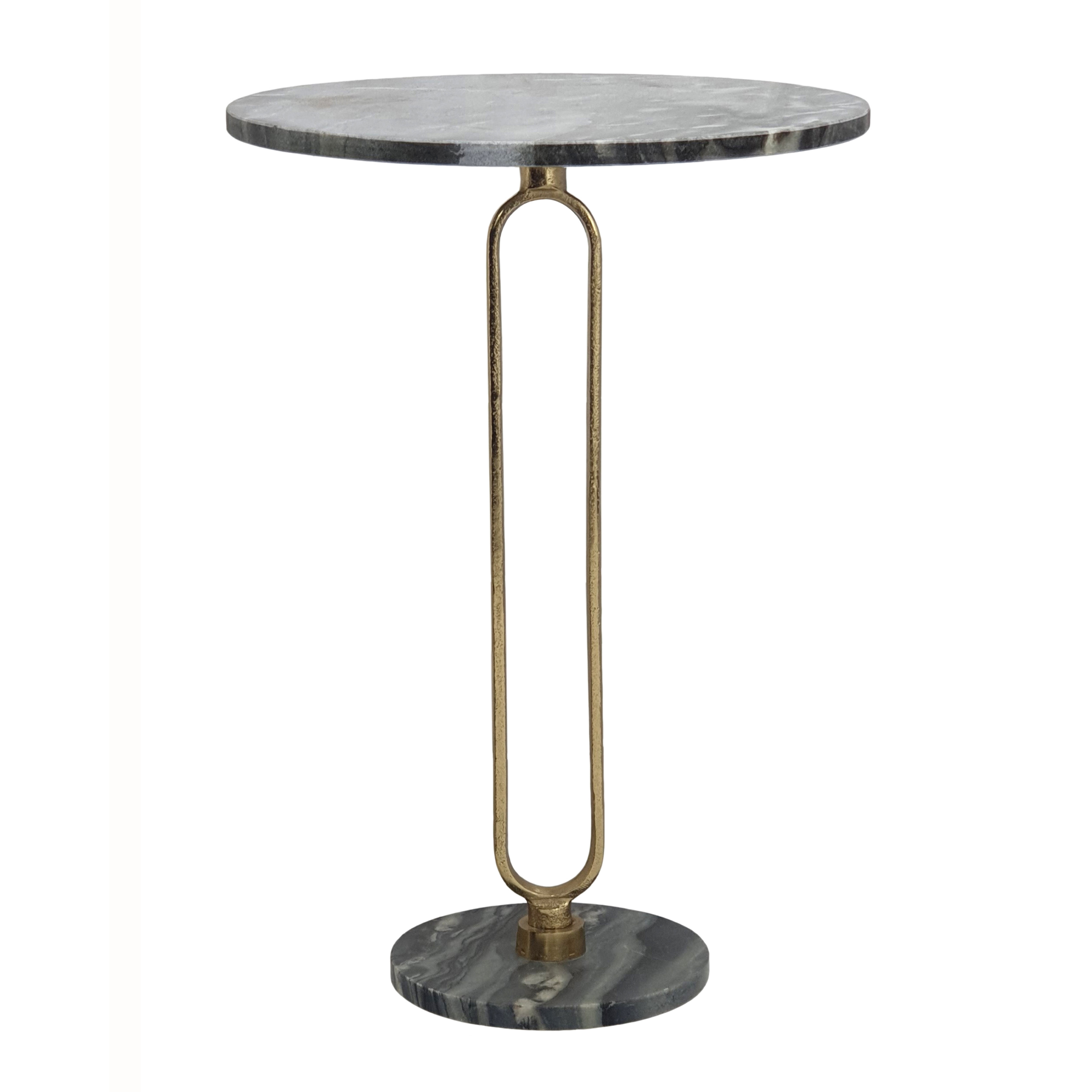 Everly Quinn Marble Pedestal End Table | Wayfair