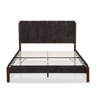 Latitude Run® Twin Solid Wood Upholstered Low Profile Platform Bed ...