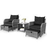Black Patio Conversation Sets You'll Love | Wayfair