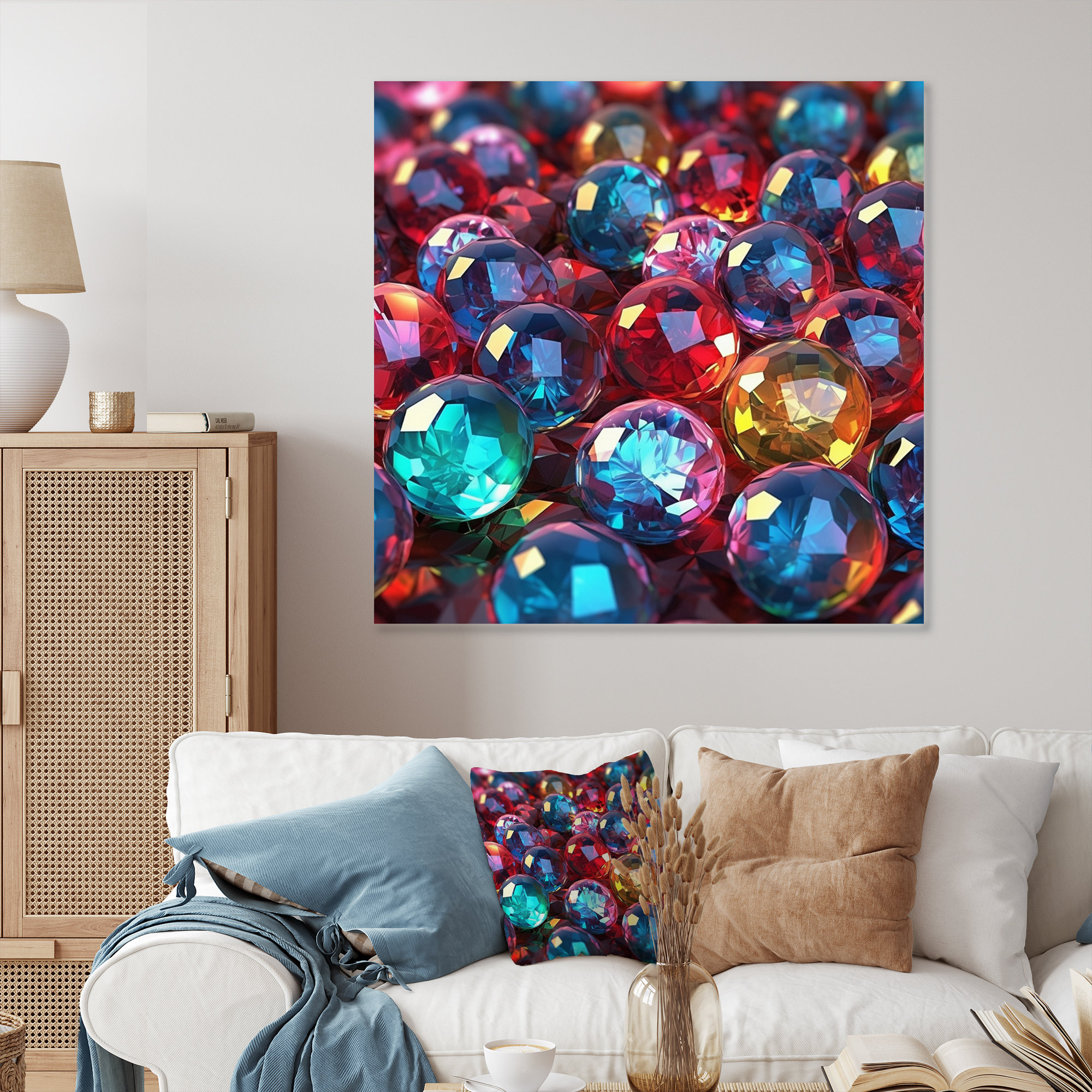 Wrought Studio™ Mystical Marbles IV - Abstract Shapes Print on Metal ...