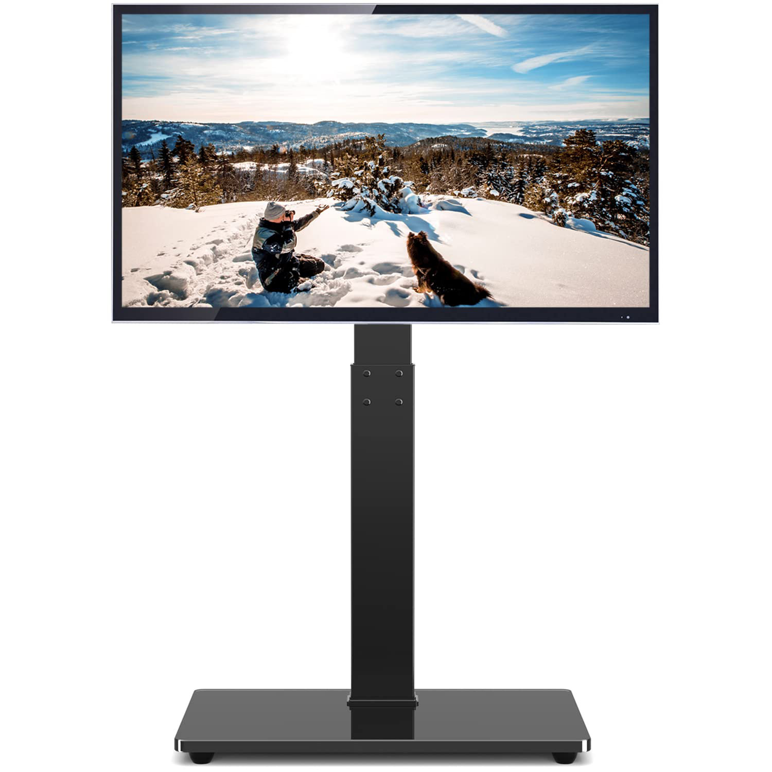 Symple Stuff Swivel TV Stand With Apple TV Mount, Height Adjustable For ...