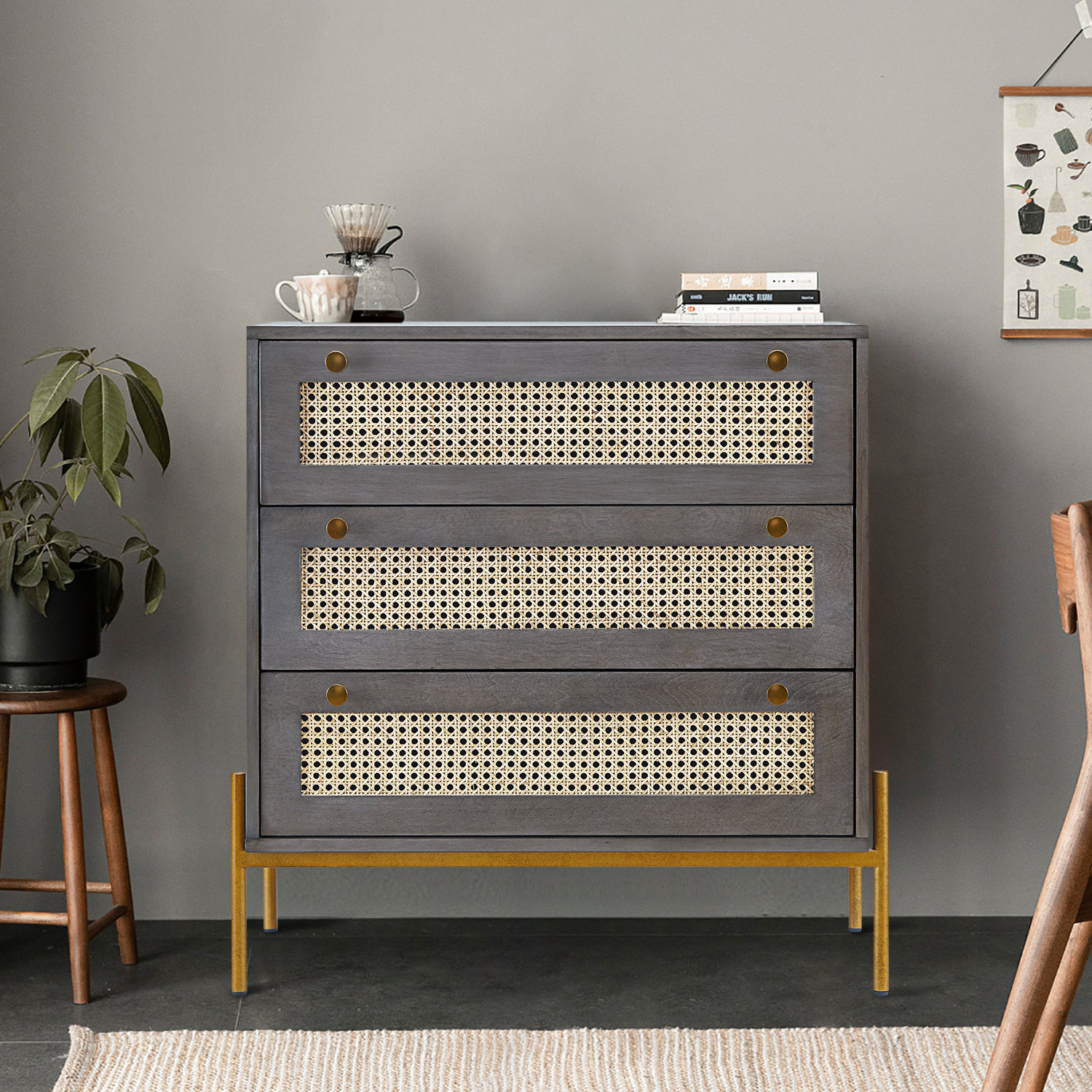 Everly Quinn James-Rance 3 - Drawer Accent Chest | Wayfair