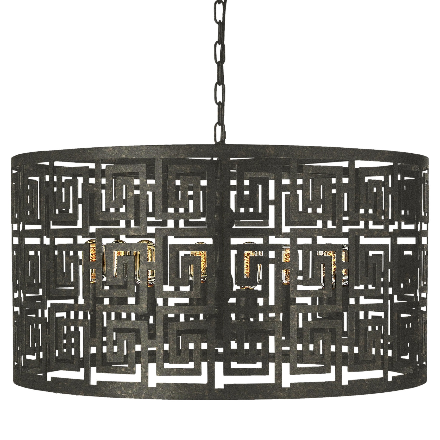 ellahome Greek 8 - Light Unique Drum Chandelier - Wayfair Canada