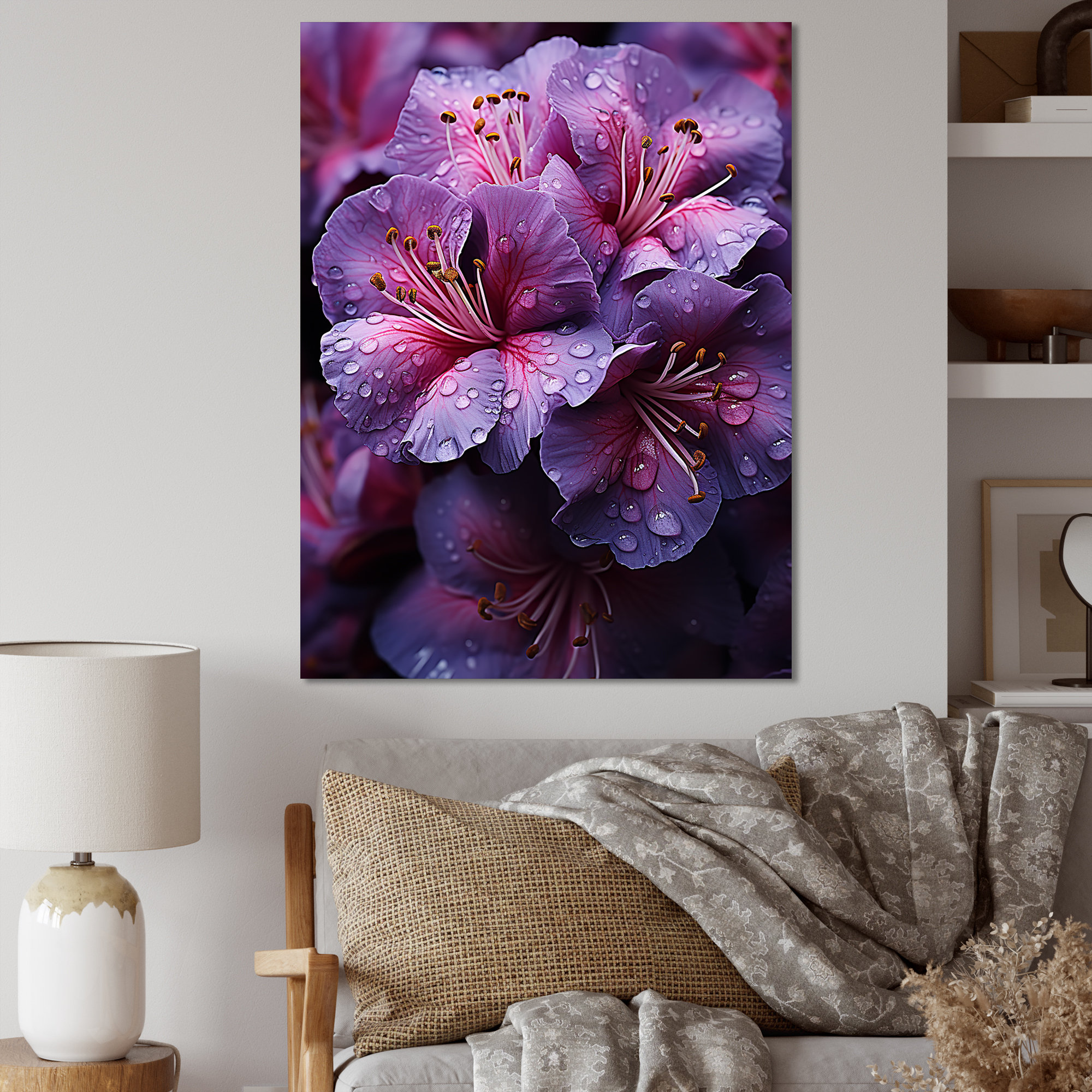 Winston Porter Rhododendronpop Art Neon Garden Hues On Canvas Print ...