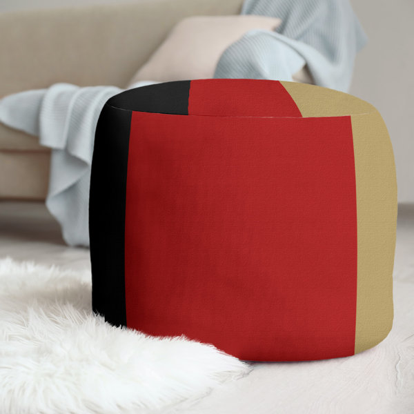 Bless international Tennessee Football Upholstered Ottoman | Wayfair
