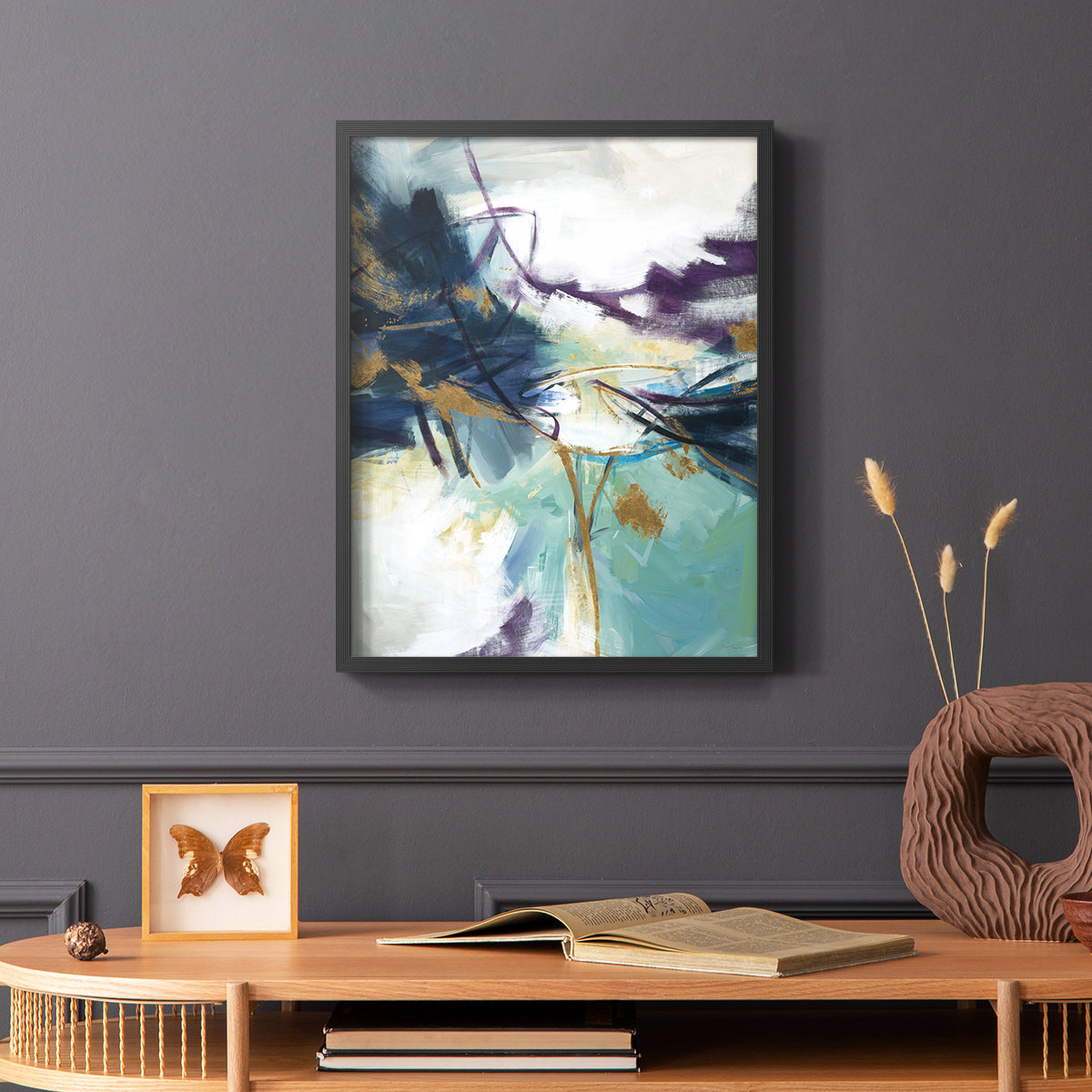 Wrought Studio™ Gold Rush Framed Print - Solid Wood | Wayfair