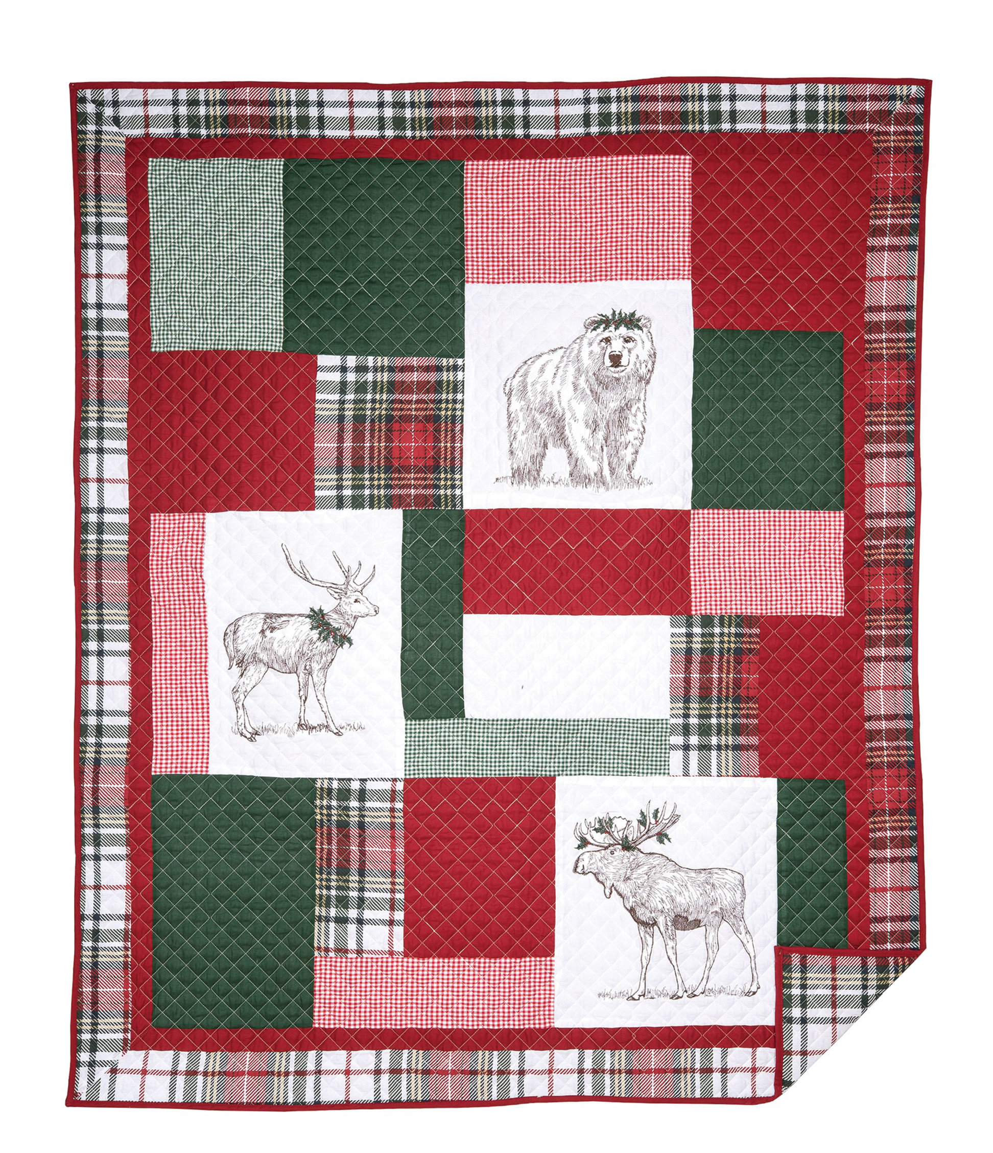 C&F Home Holly Cotton Quilted Throw Blanket | Wayfair