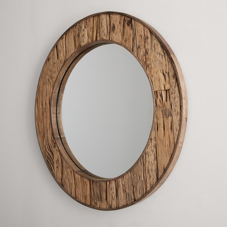 Loon Peak® Kristie Oval Wood Wall Mirror | Wayfair