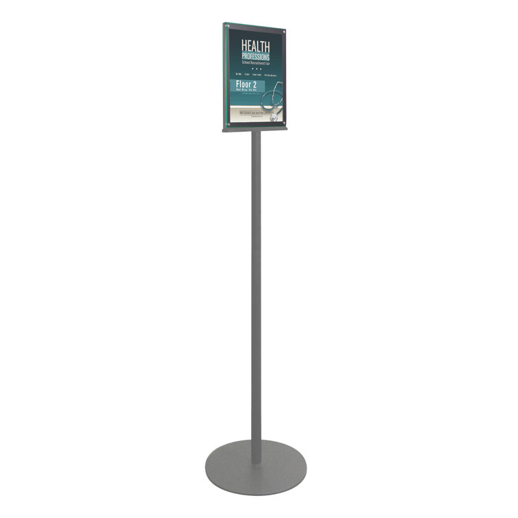 Symple Stuff Double Sided Magnetic Floor Stand Sign Holder | Wayfair.co.uk