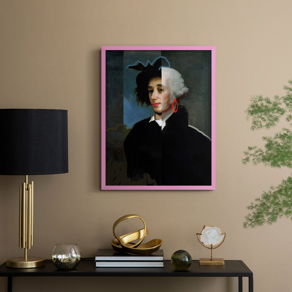 Charlton Home® CheekyMasterGeorge Framed Print - Solid Wood | Wayfair