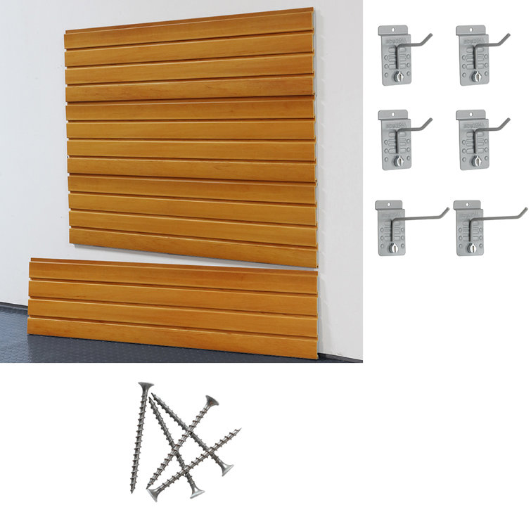 StoreWALL Slatwall Medium Basic Duty Starter System | Wayfair